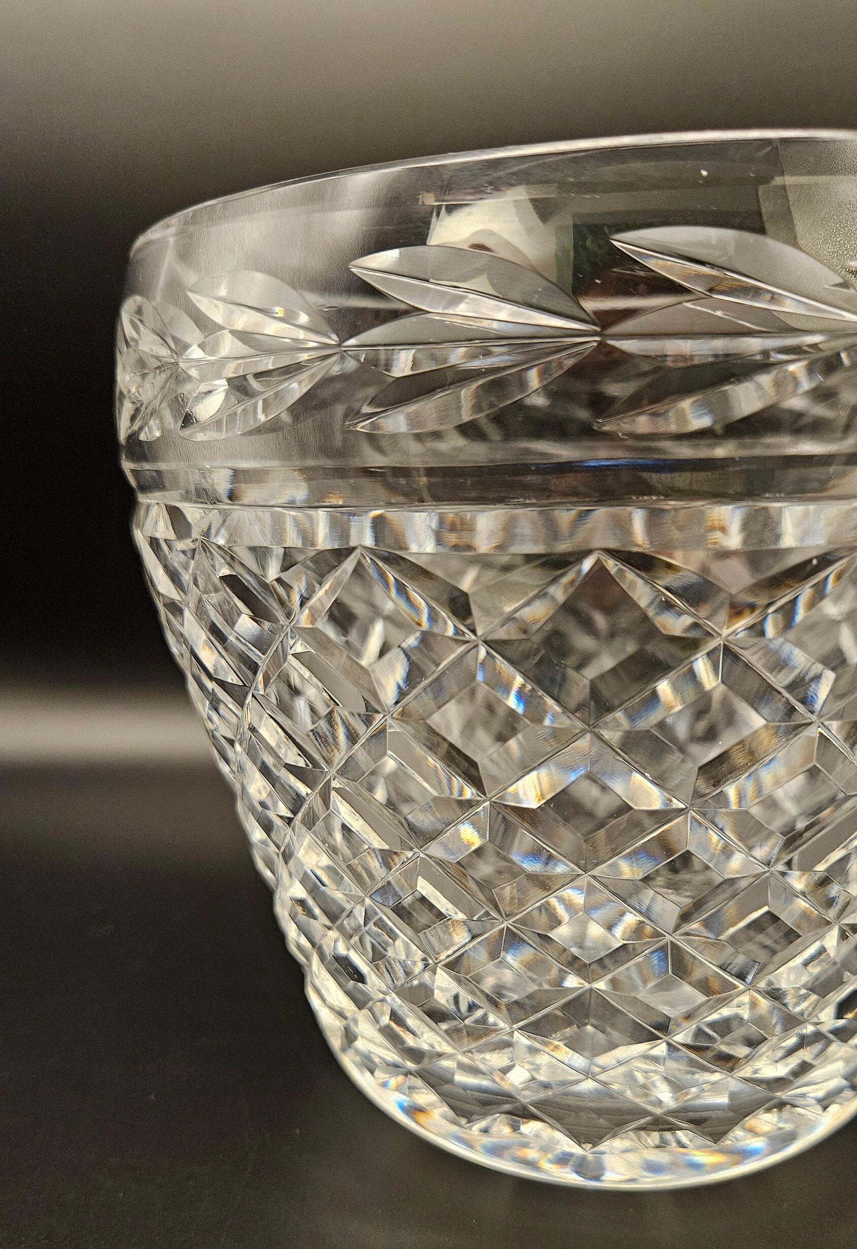 Vintage Waterford Crystal Ice Bucket / Vase / Bowl Glandore Collection ...