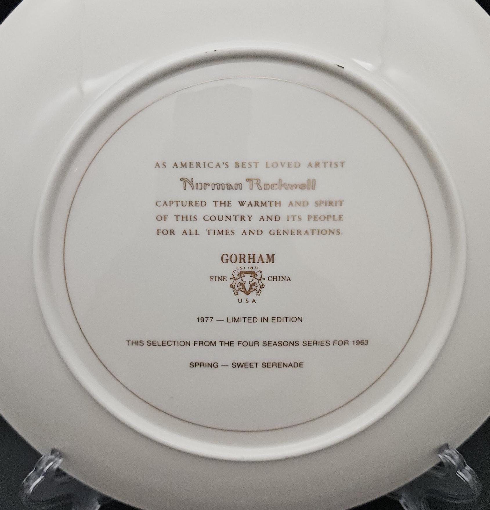 Vintage Norman Rockwell Porcelain Plates – Four Seasons Series, Set of ...