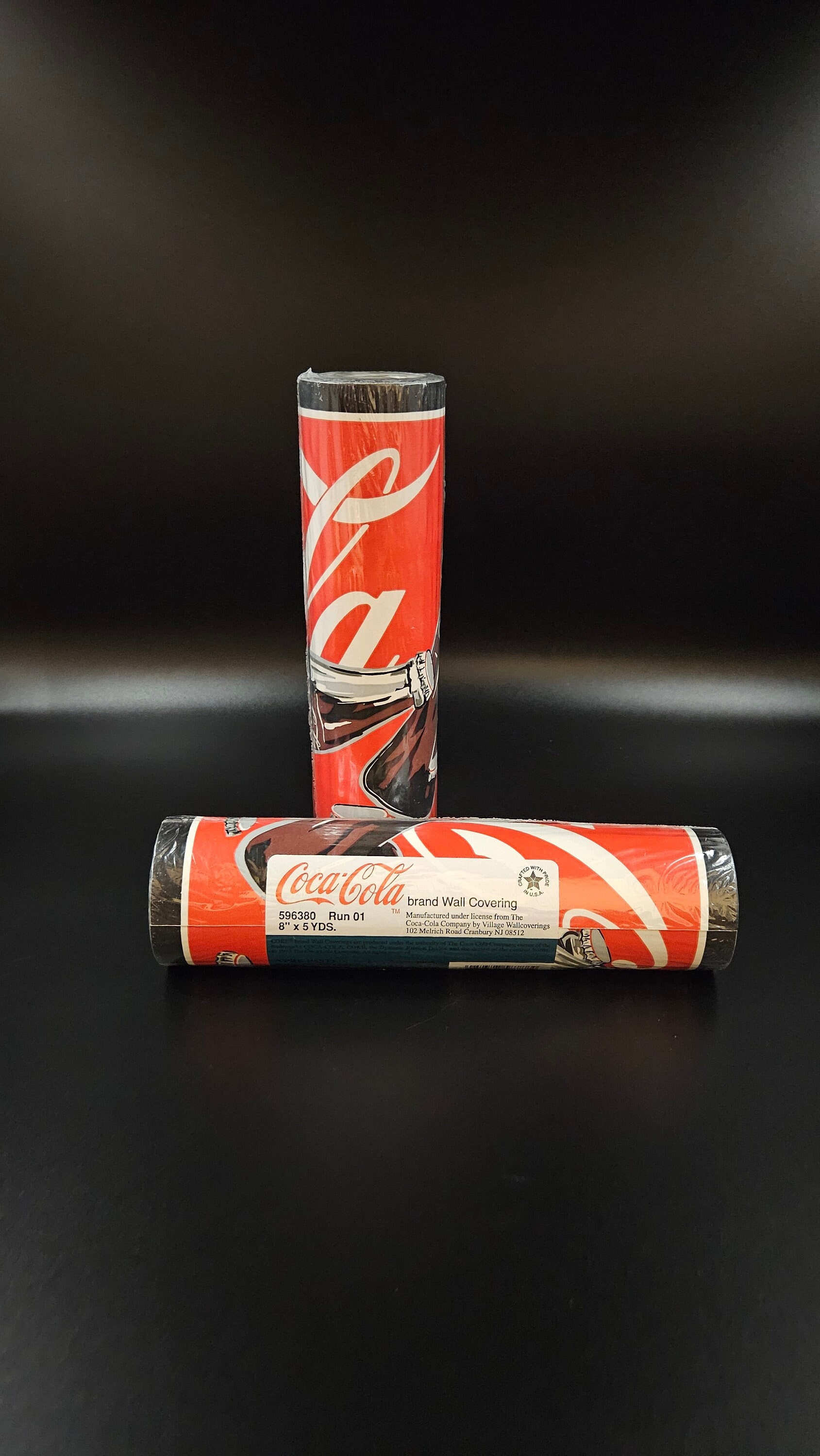 Vintage Coca-cola Border Wallpaper Roll Pair - Decorative Wall Paper 8 ...