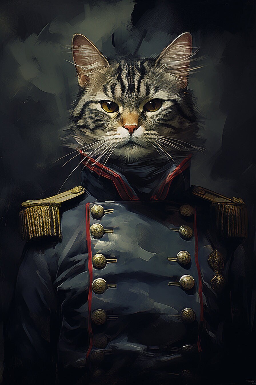 Cat General Portrait Digital Download Print, Wall Decor, Large ...