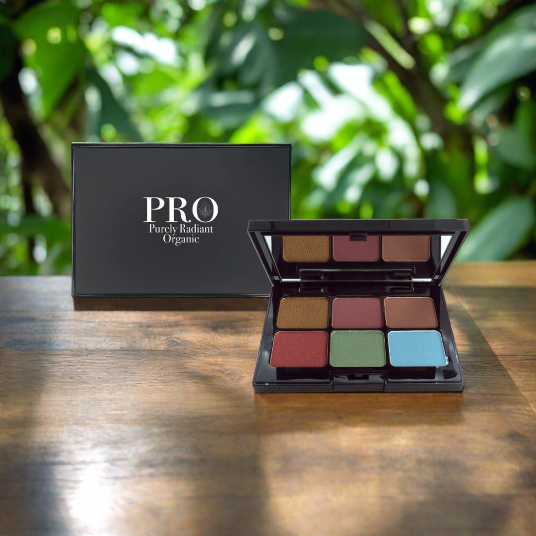 Radiant Organic Eyeshadow Palette: Natural, Pigmented Colors for ...