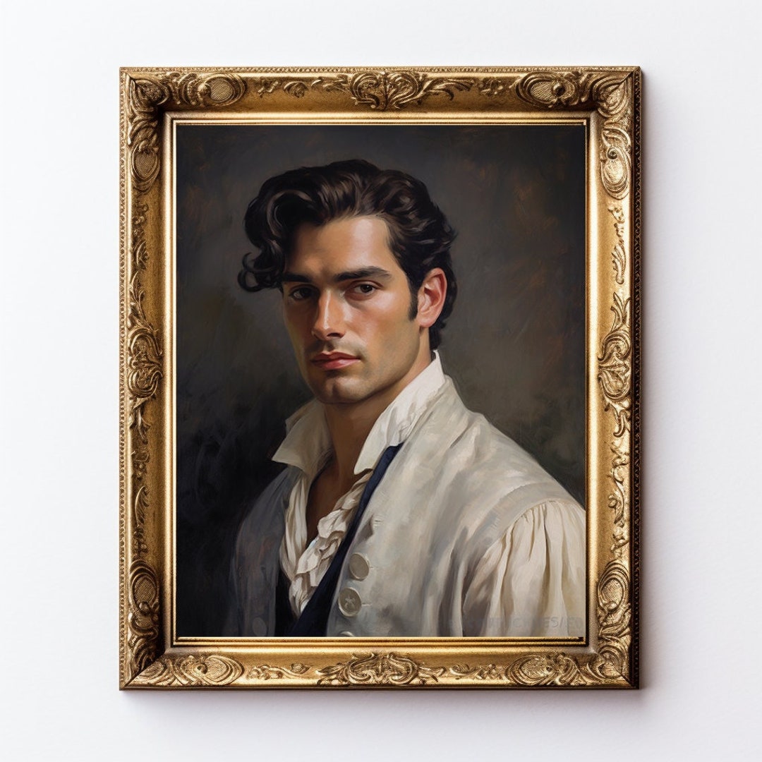 Portrait of a Young Man - Art Print - Oil Painting, Rococo, Renaissance ...