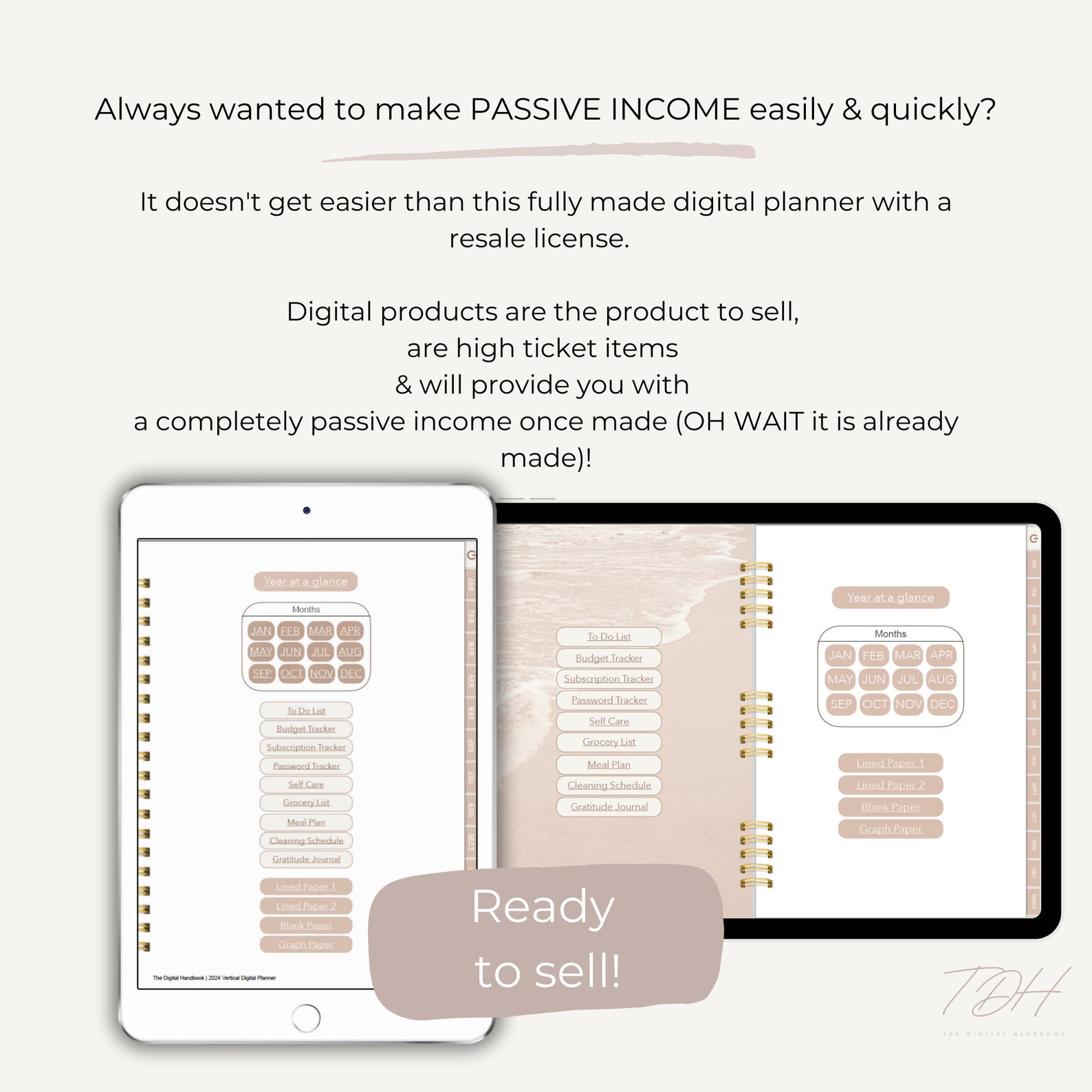 2024 Dated Planner Bundle, Digital Planner Bundle, PLR Planner to Sell ...