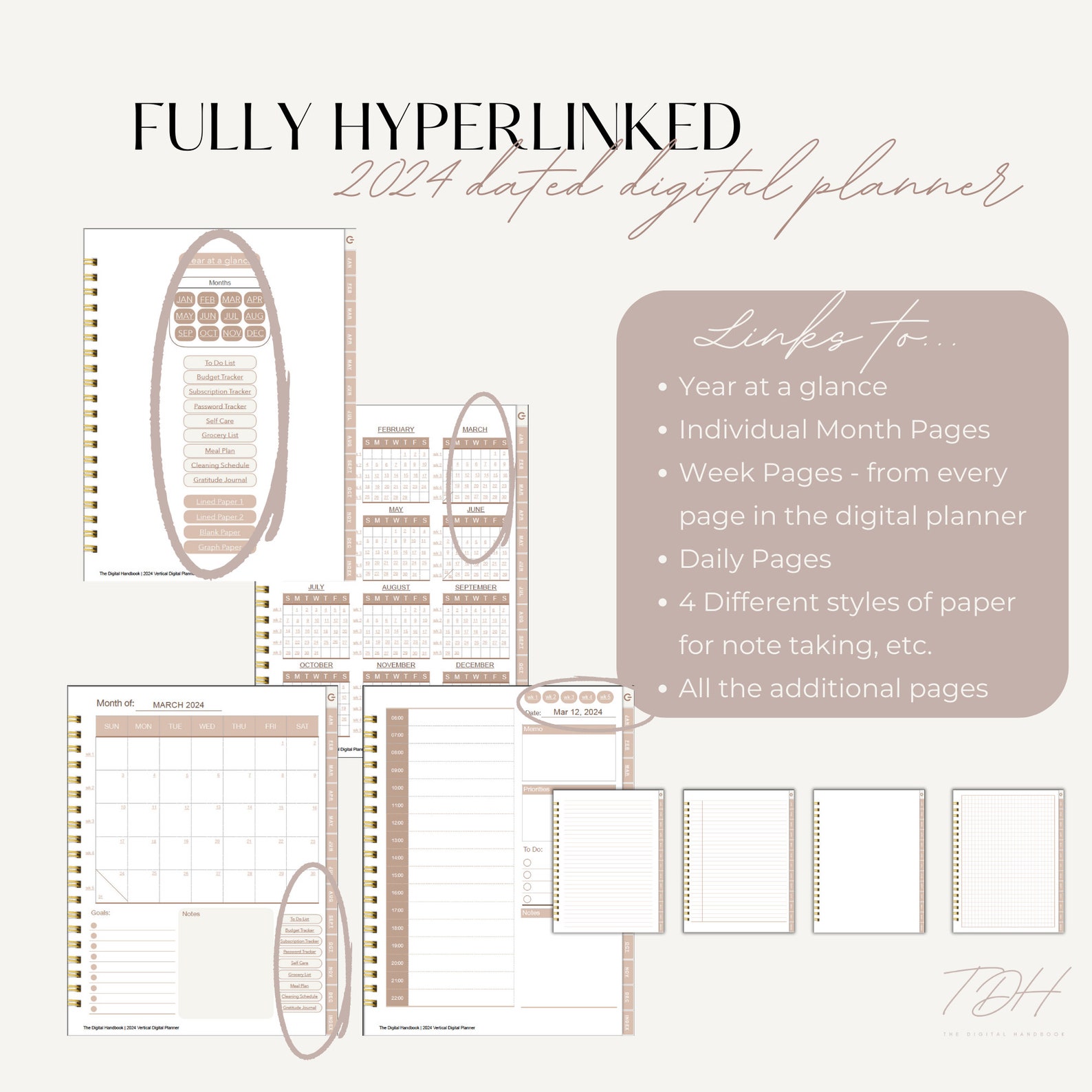 2024 Ultimate PLR Planner to Sell, Dated Digital Planner, PLR Templates ...