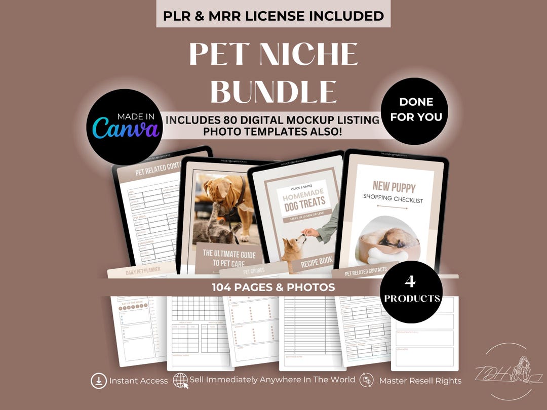 Pet Care Guide Bundle: Dog Treat Recipes, Puppy Checklist (canva ...
