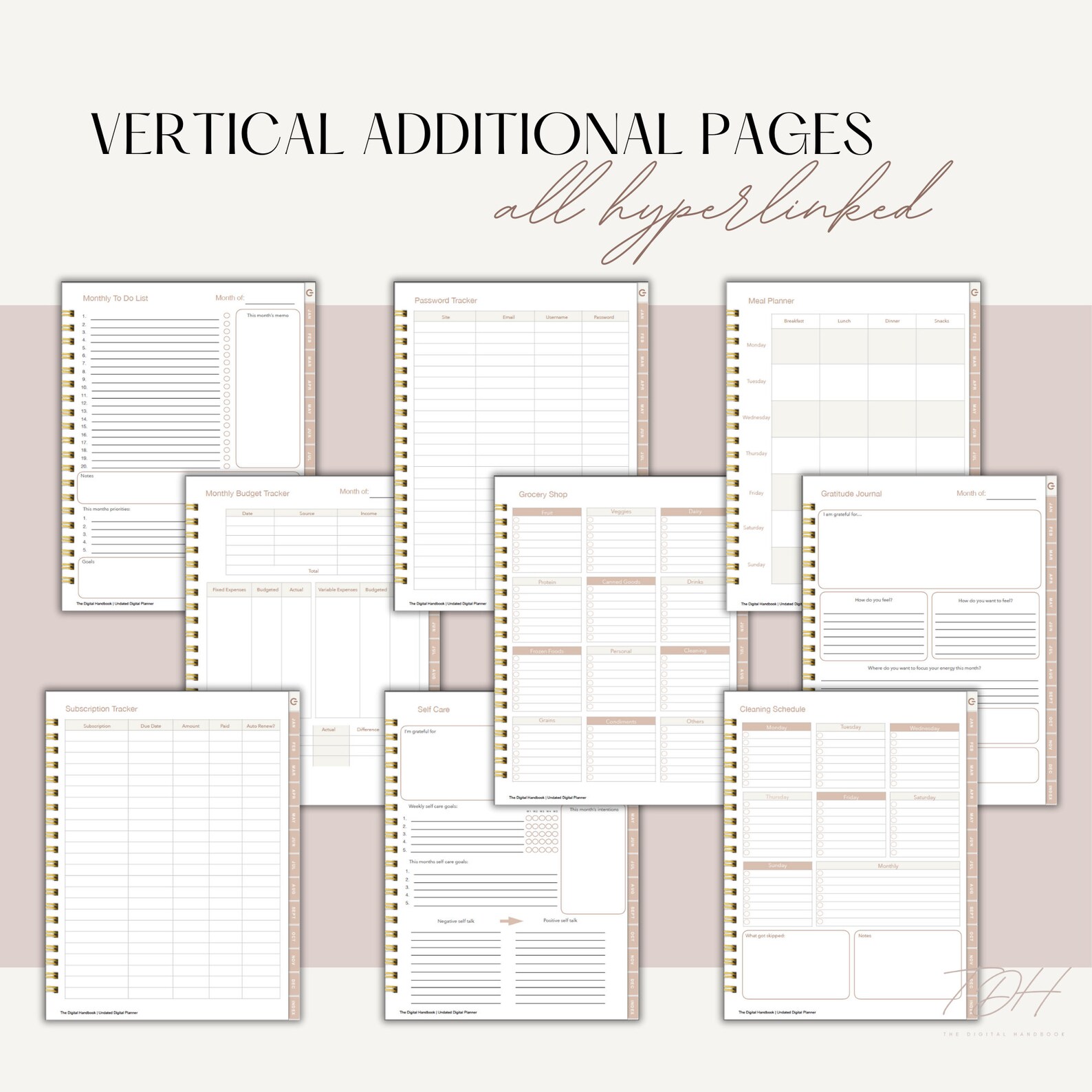 2024 Dated Planner Bundle, Digital Planner Bundle, PLR Planner to Sell ...