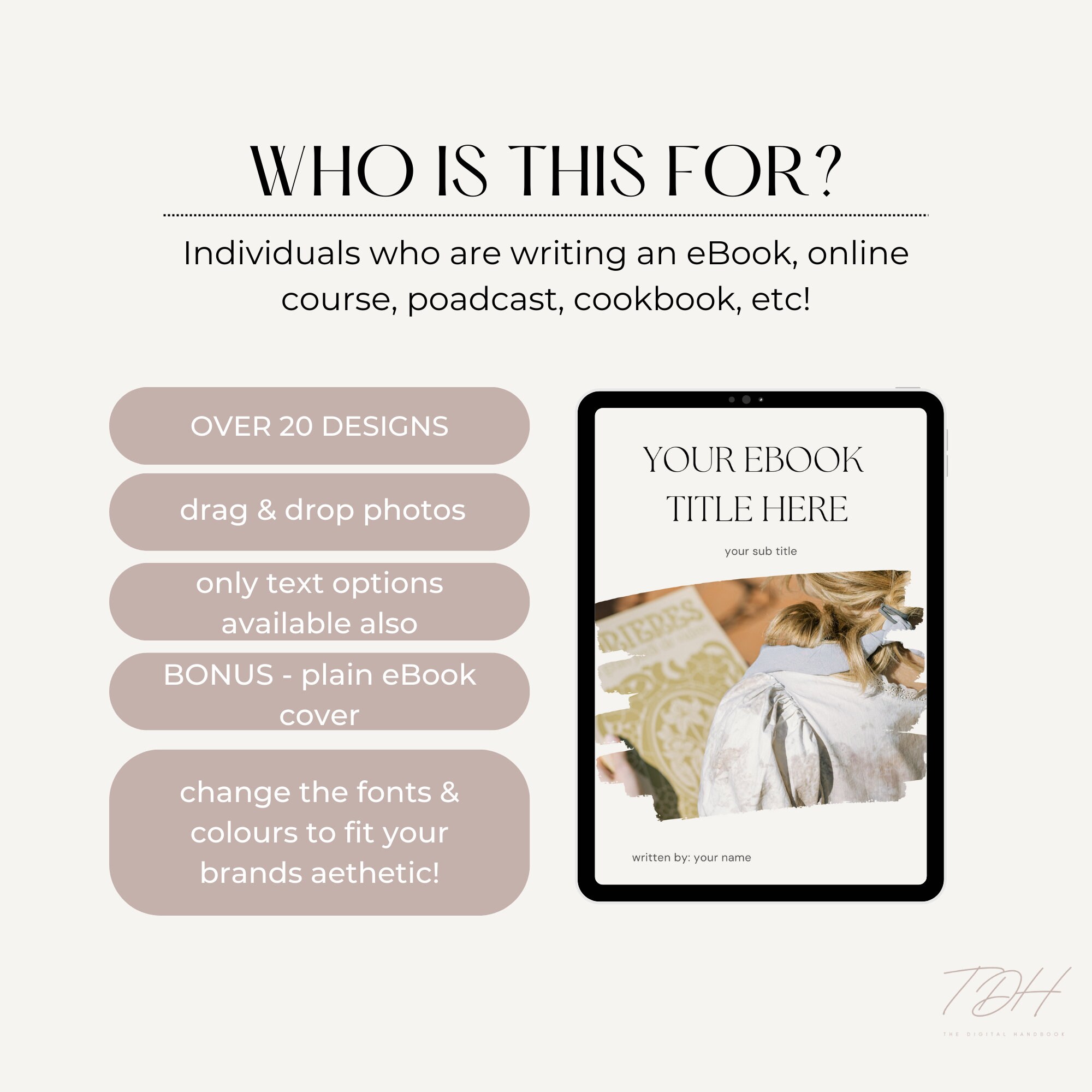 Ebook Cover Template Canva, Ebook Digital Cover Template, Kdp Cover Template, Digital Journal ...