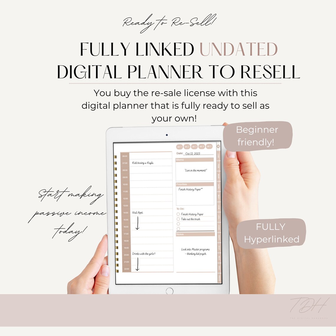 PLR Planner to Sell PLR Digital Planner PLR Templates - Etsy