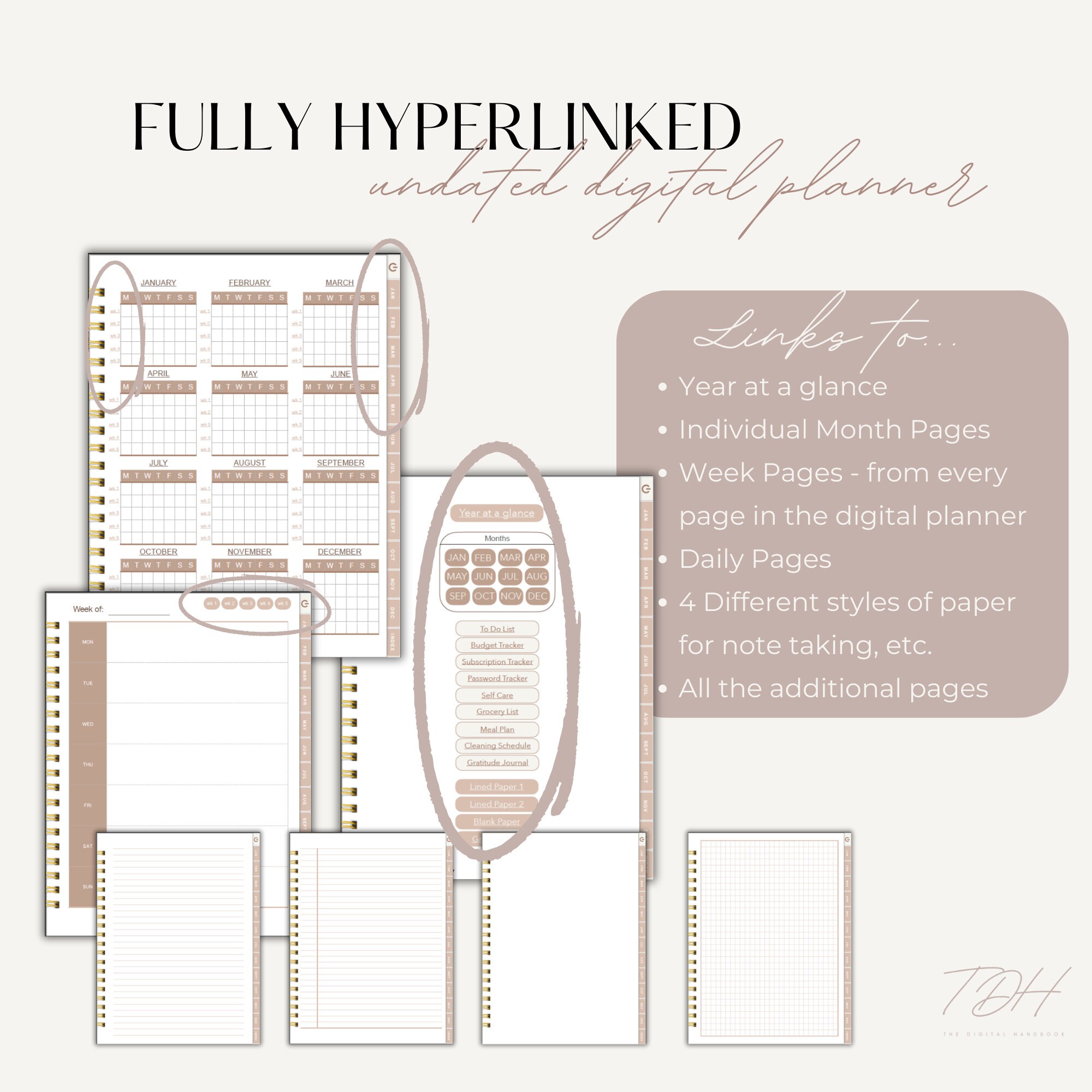 Ultimate Vertical PLR Planner to Sell, PLR Digital Planner, PLR ...