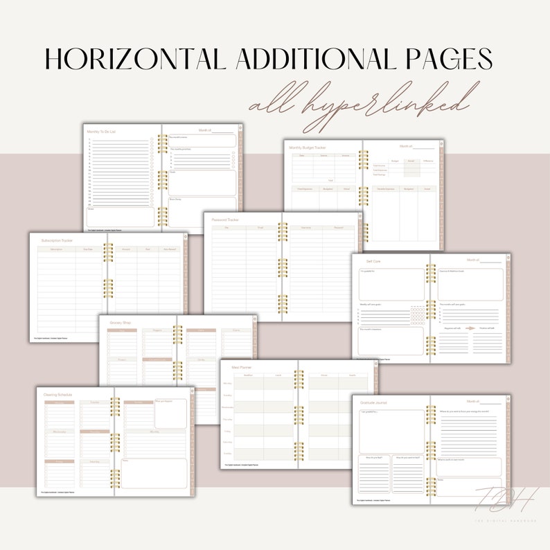 2024 Dated Planner Bundle, Digital Planner Bundle, PLR Planner to Sell ...