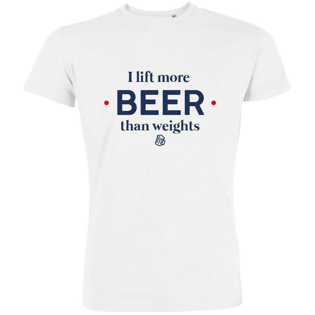 I Lift More Beer Than Weights Men's Premium Organic Cotton T-shirt - Etsy
