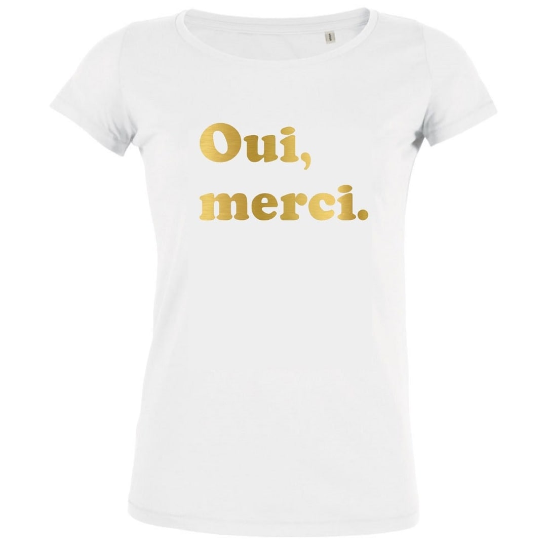 Oui Merci Women's Premium Organic Cotton T-shirt - Etsy