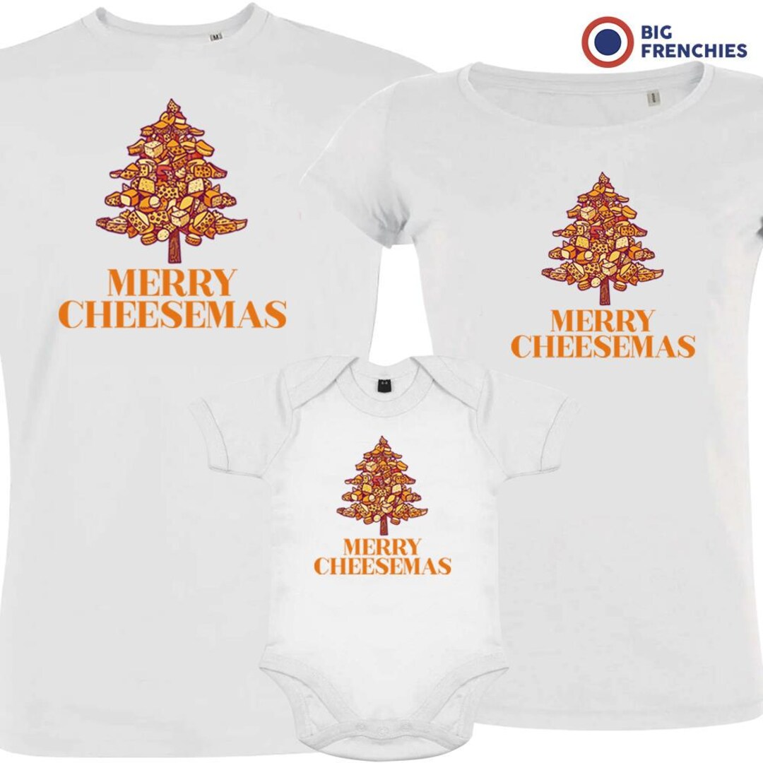 Merry Cheesemas Christmas Matching Premium Organic Cotton Family Set ...