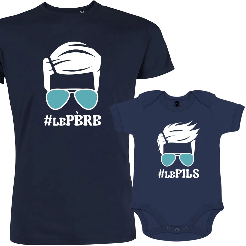 Le Père Le Fils Dad and Child Matching Premium Organic Cotton Family ...