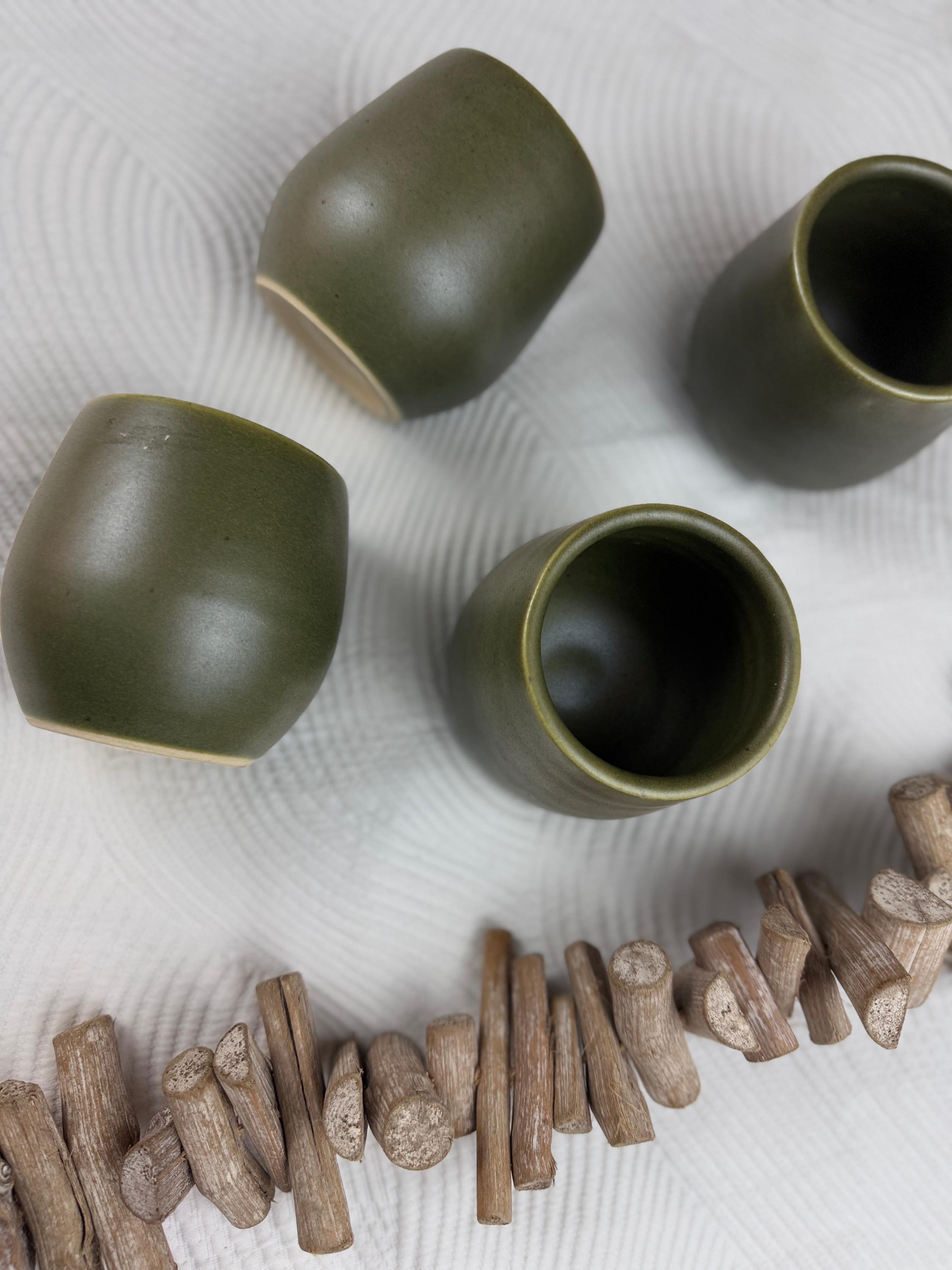Oaxacan Stoneware Mugs Handleless - Etsy