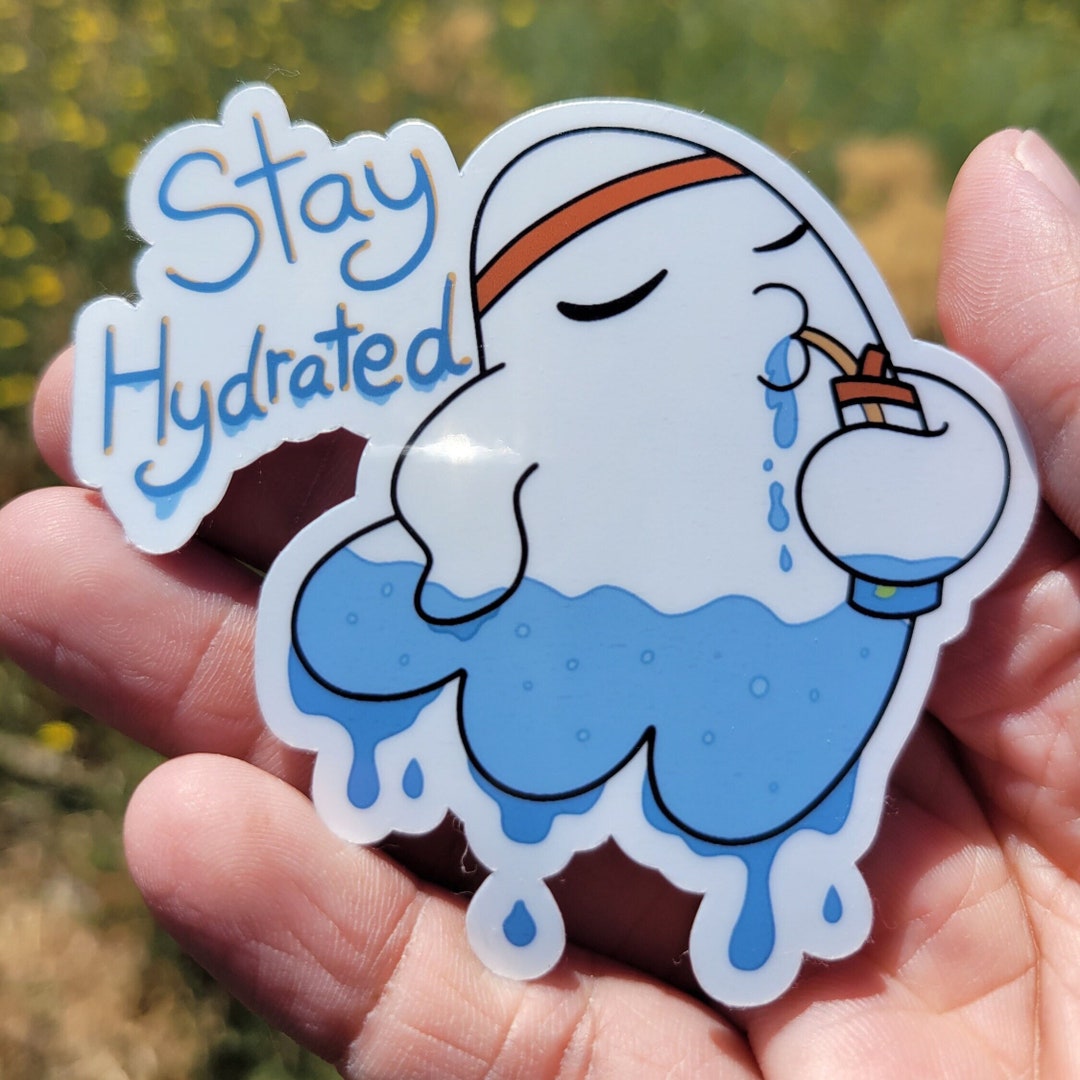 Stay Hydrated Boo Ghost Sticker - Etsy