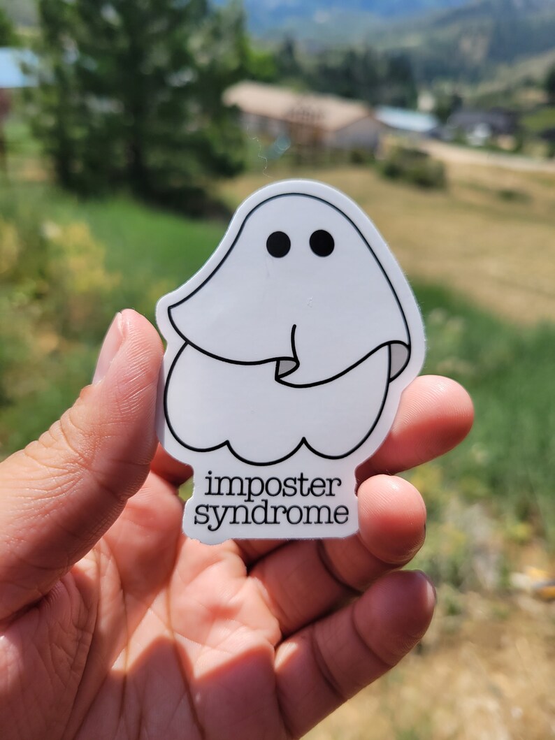 Imposter Syndrome Boo Sticker - Etsy