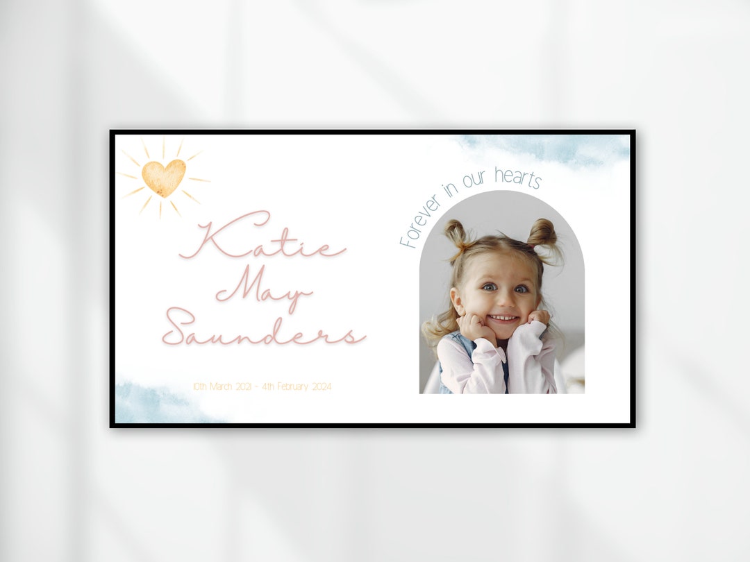 Kids Funeral Slideshow, Memorial Video Little Girl, Child Funeral ...