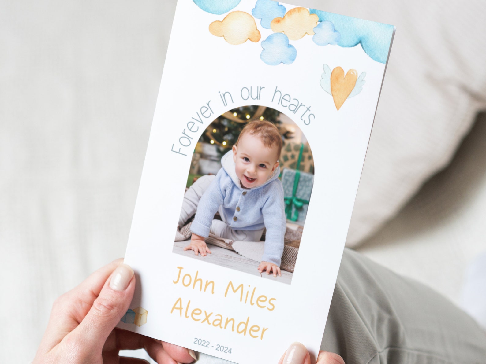 Kids Funeral Program, Child Memorial Service, Printable Order of ...