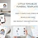 Kids Funeral Program, Child Memorial Service, Printable Order of ...