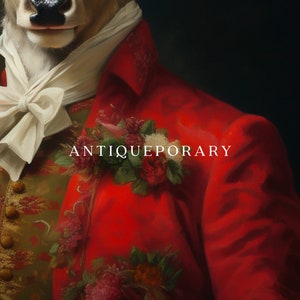 Victorian Animals Portrait, Royal Animal Painting, Royal Deer Print ...