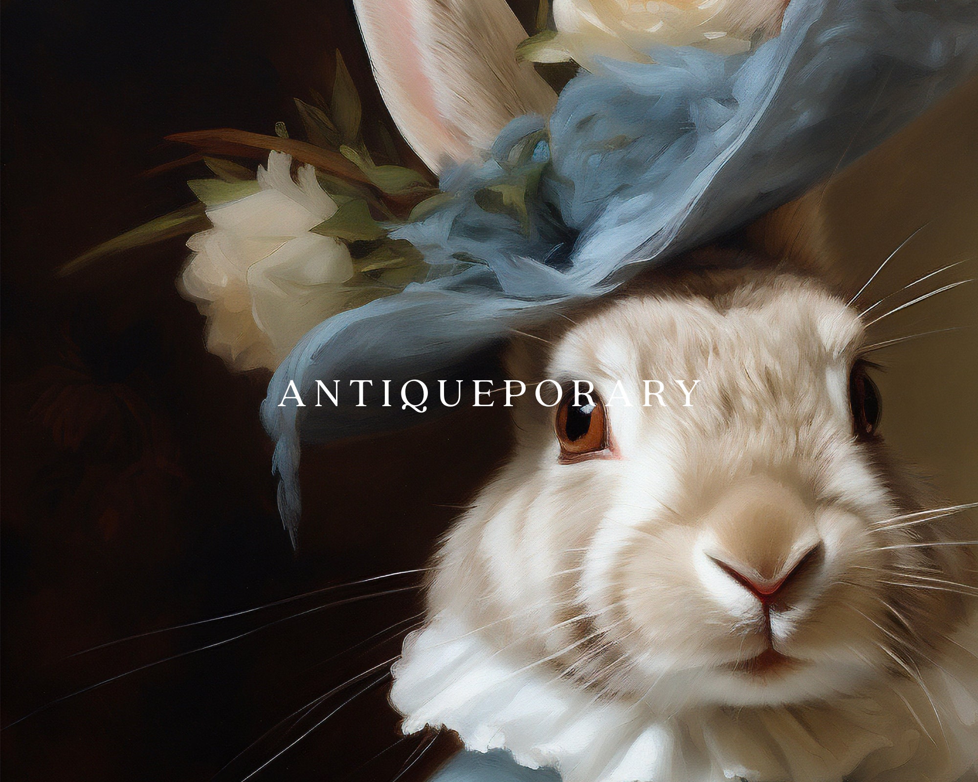 Victorian Animal Portrait, Dressed Animal Prints, Royal Rabbit Poster ...