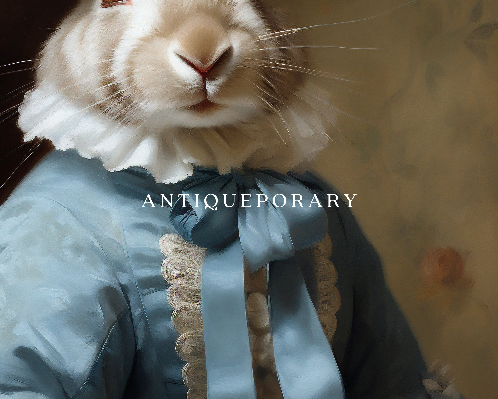 Victorian Animal Portrait, Dressed Animal Prints, Royal Rabbit Poster ...