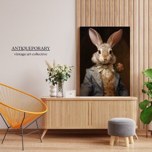 Victorian Animal Portrait, Dressed Animal Prints, Royal Rabbit Poster ...