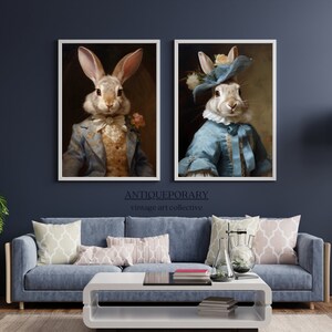 Victorian Animal Portrait, Dressed Animal Prints, Royal Rabbit Poster ...