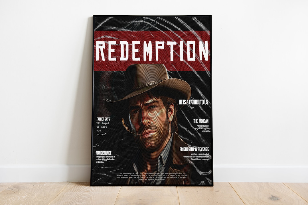 Red Dead Redemption 2 Arthur Morgan Poster Design, Arthur Morgan ...