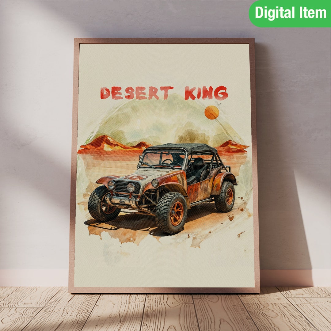 Desert Buggy Wall Art | Printable Buggy Wall Decor | Trend Buggy Poster ...