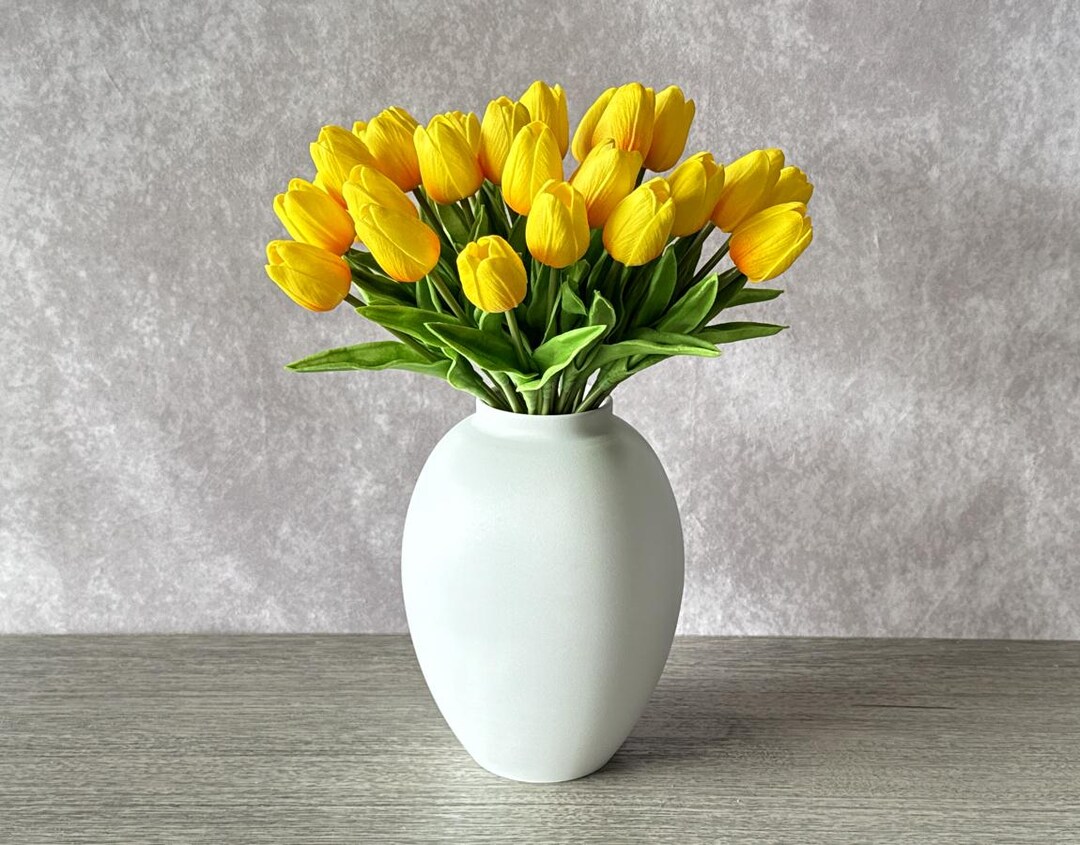 Real Touch Mini Tulip - Golden Yellow (25 Stems) - Etsy