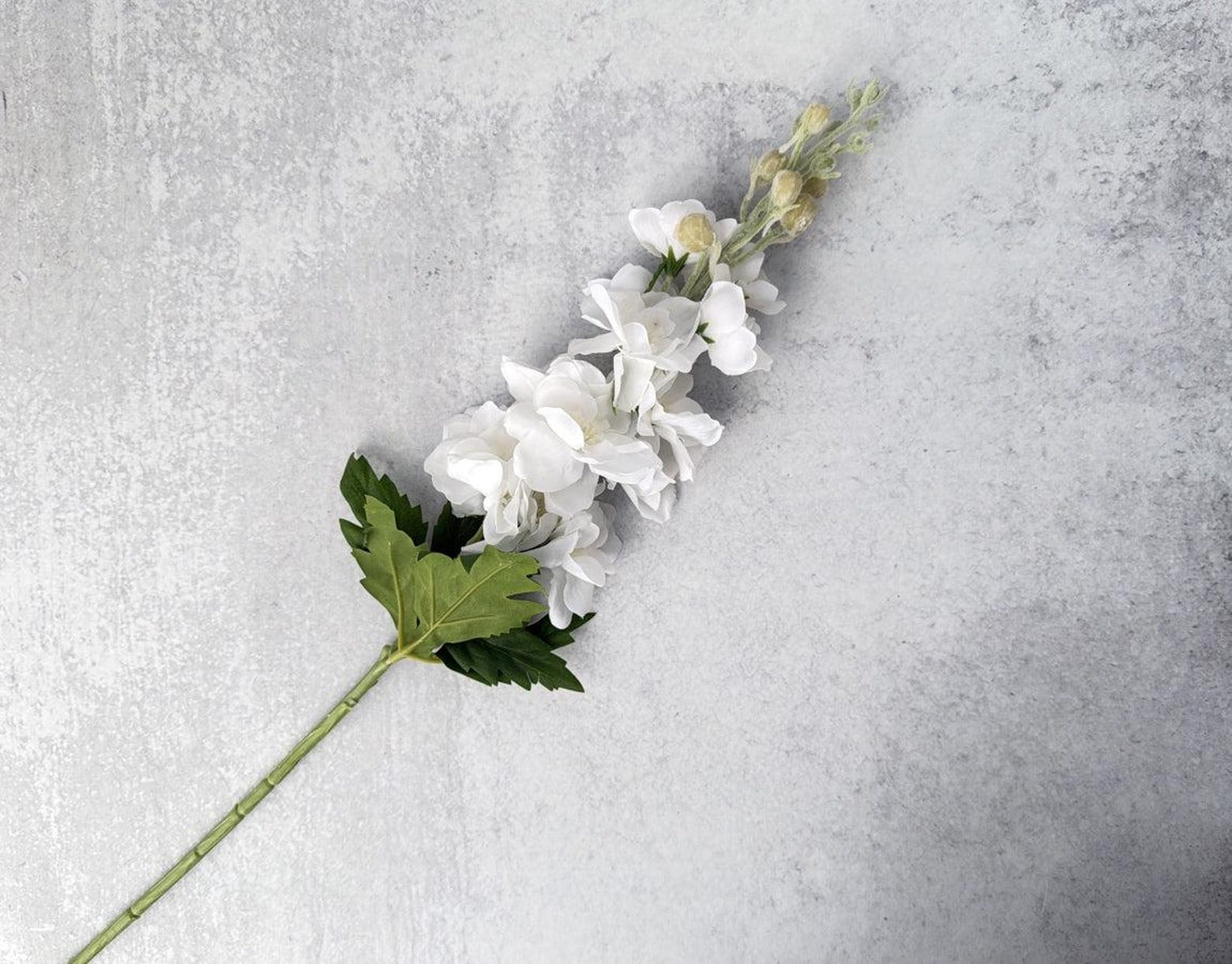 Real Touch Delphinium Stem - Artificial Flower - White - Etsy