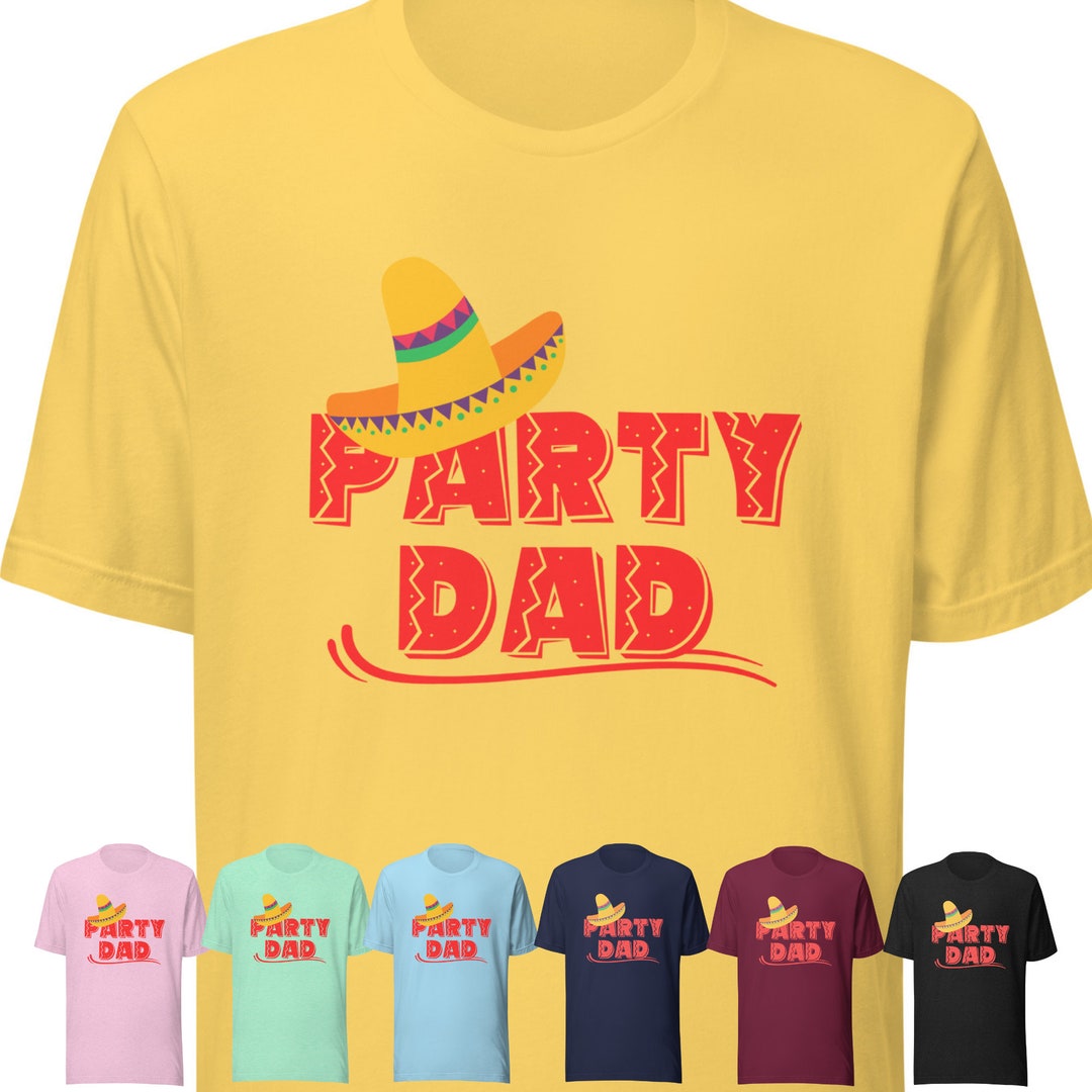 Sombrero "part Dad" Tee, Red Font, Color Options - Etsy