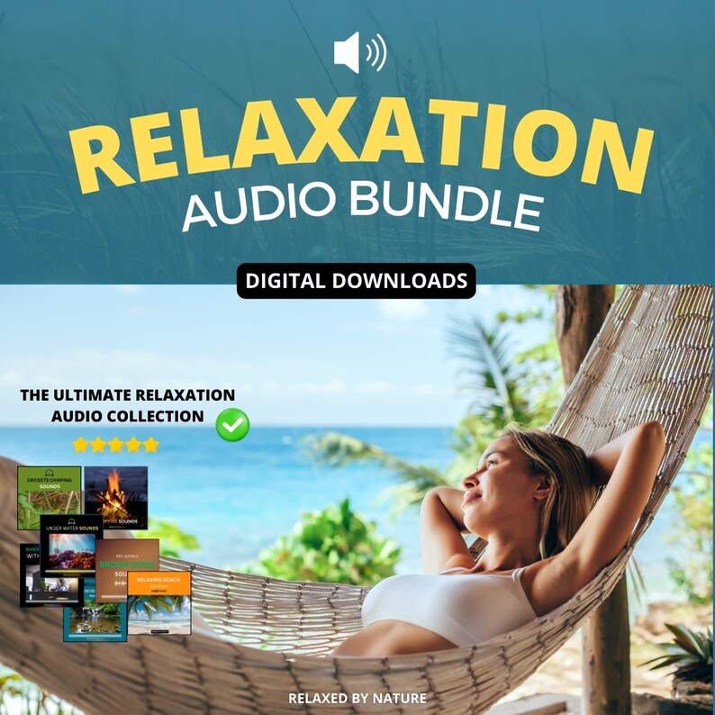 Relaxation Audio Bundle Nature Sounds for Peace, Reduce Stress ...