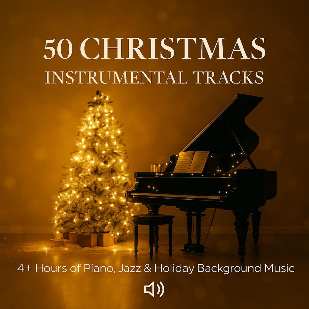 50 Christmas Instrumental Tracks – 4+ Hour Holiday Music Bundle | Piano ...