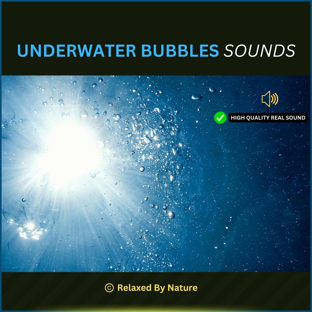 6-hour Underwater Bubble Sounds Audio Download | Relaxation, Sleep Aid ...