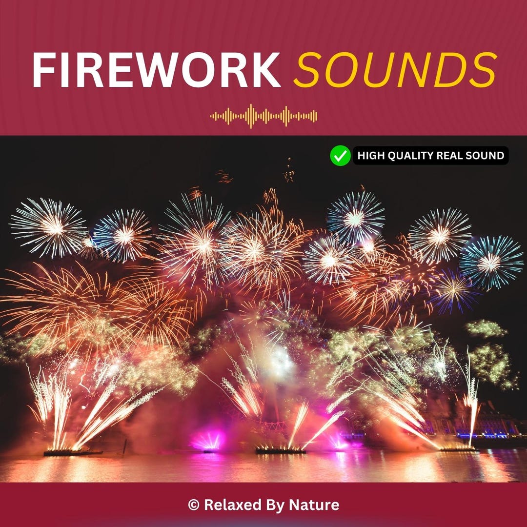 6-hour Firework Sound Effects Audio Download | Relaxation, Ambience ...
