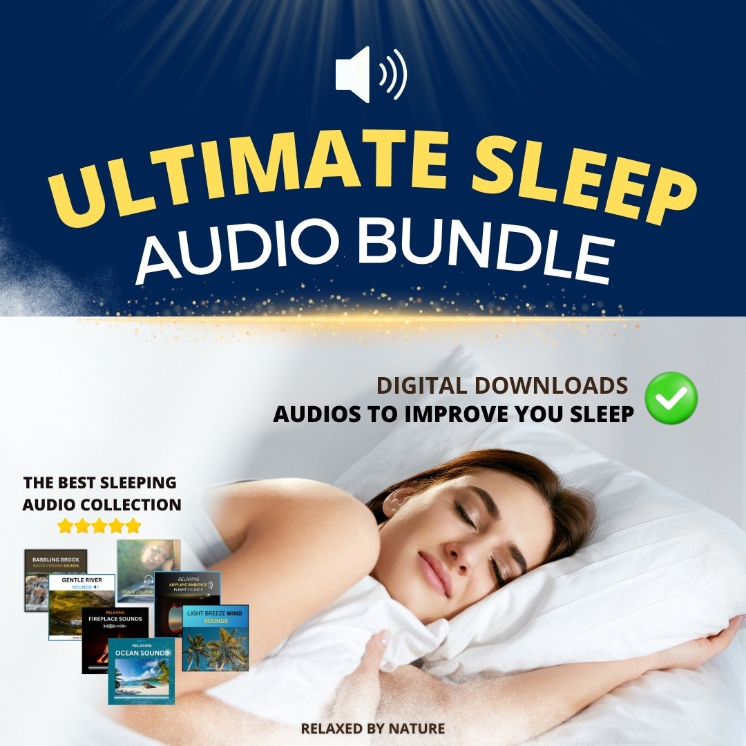 Sleep Audio Bundle - Soothing Relaxing and Peaceful Nature Sounds - Ultimate Sleep Bundle Pack ...
