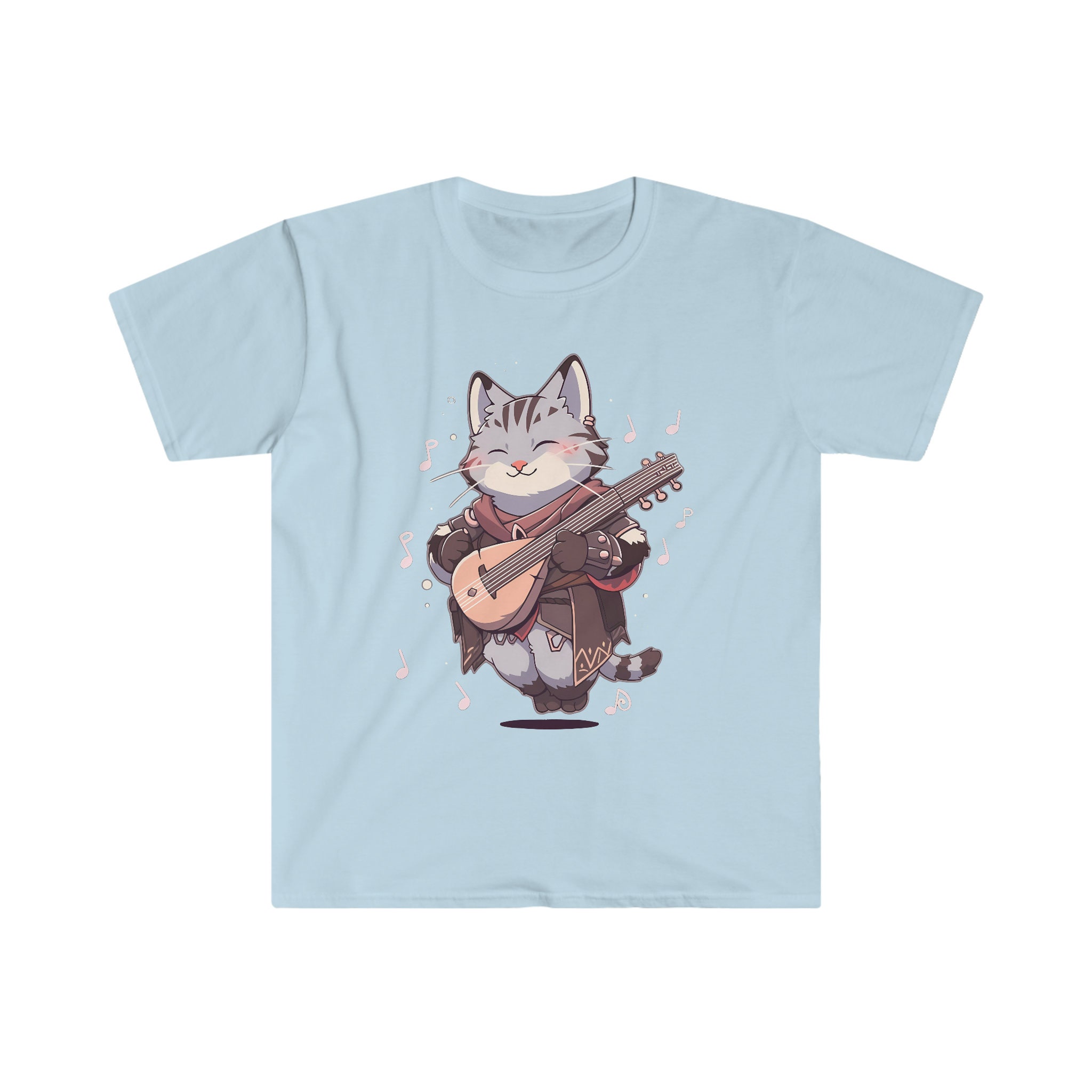 Dnd Bard Cute Cat Nerd Shirt, DND Funny Shirt, Dungeons and Dragons ...