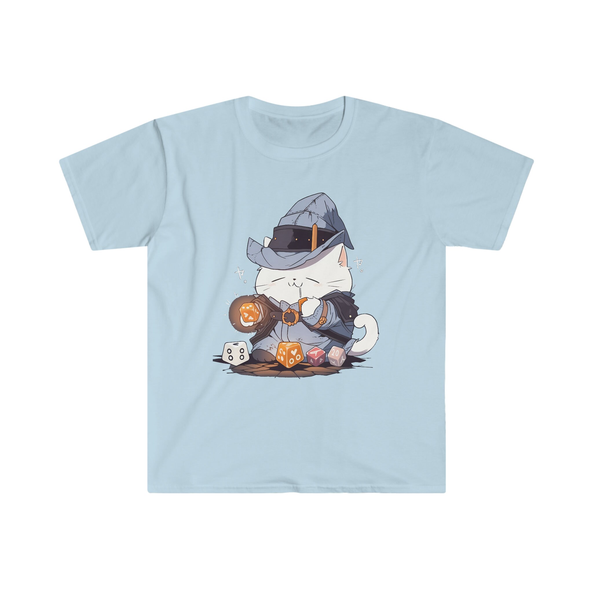 Dnd Wizard Fat Cat Nerd Shirt DND Funny Shirt Dungeons and - Etsy