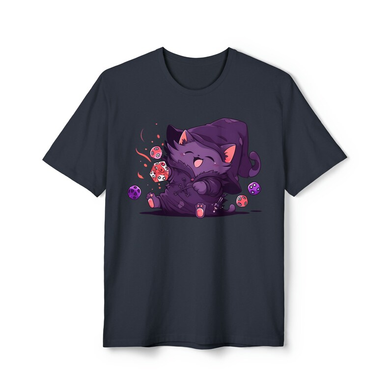 Dnd Warlock Cute Cat Nerd Shirt, DND Funny Shirt, Dungeons and Dragons ...