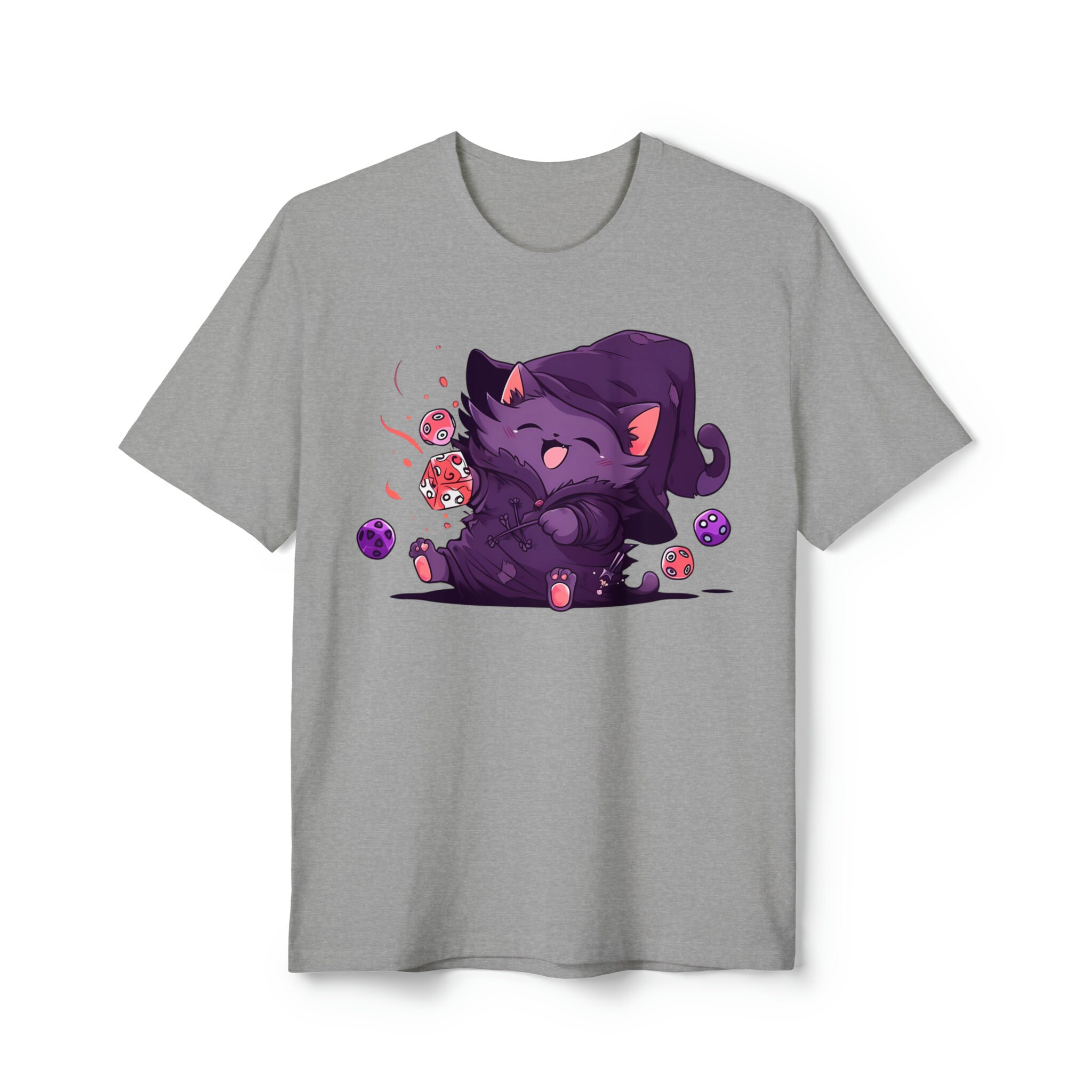Dnd Warlock Cute Cat Nerd Shirt, DND Funny Shirt, Dungeons and Dragons ...