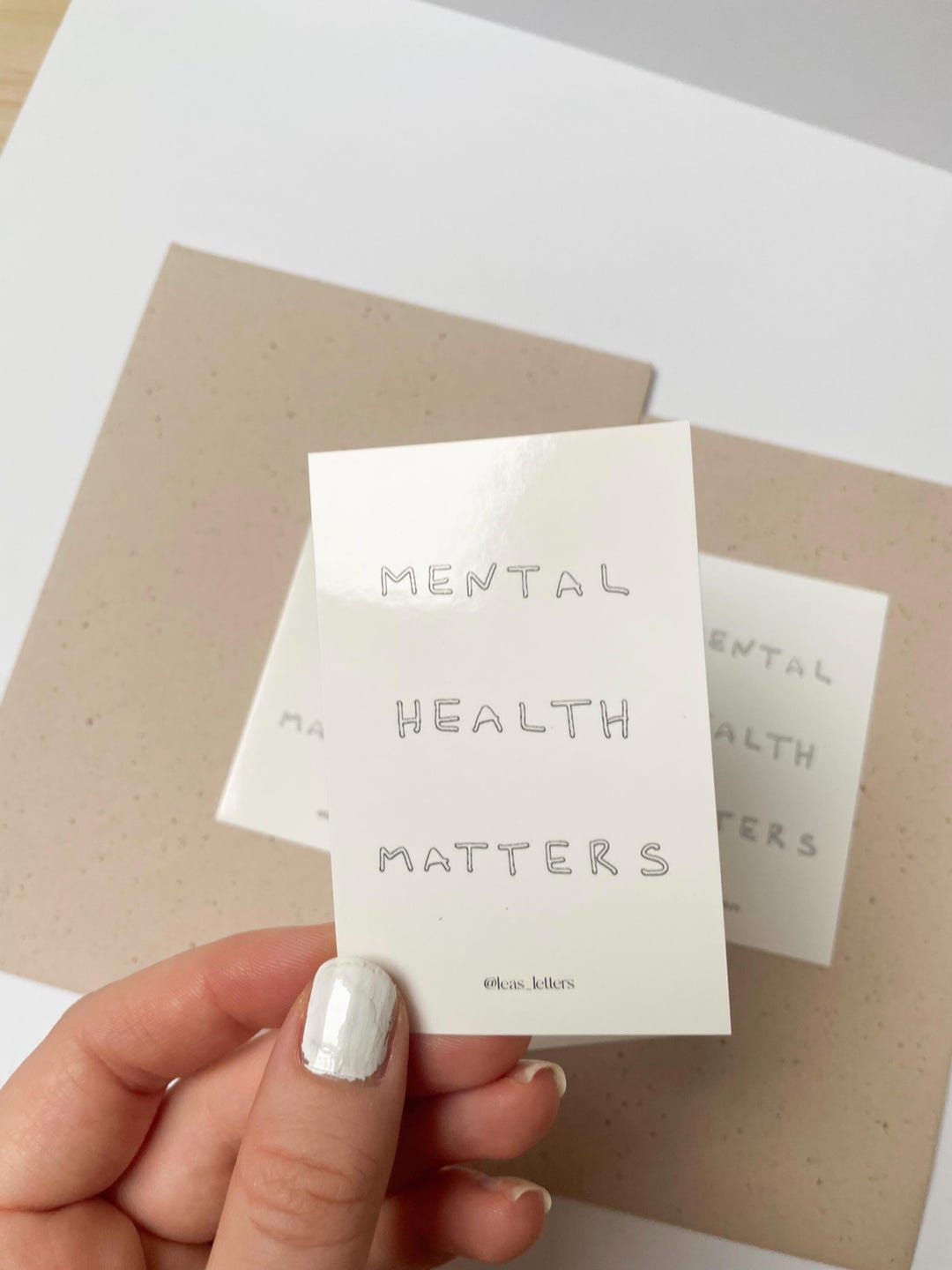 Sticker: Mental Health Matters, Black and White Design I Outdoor ...