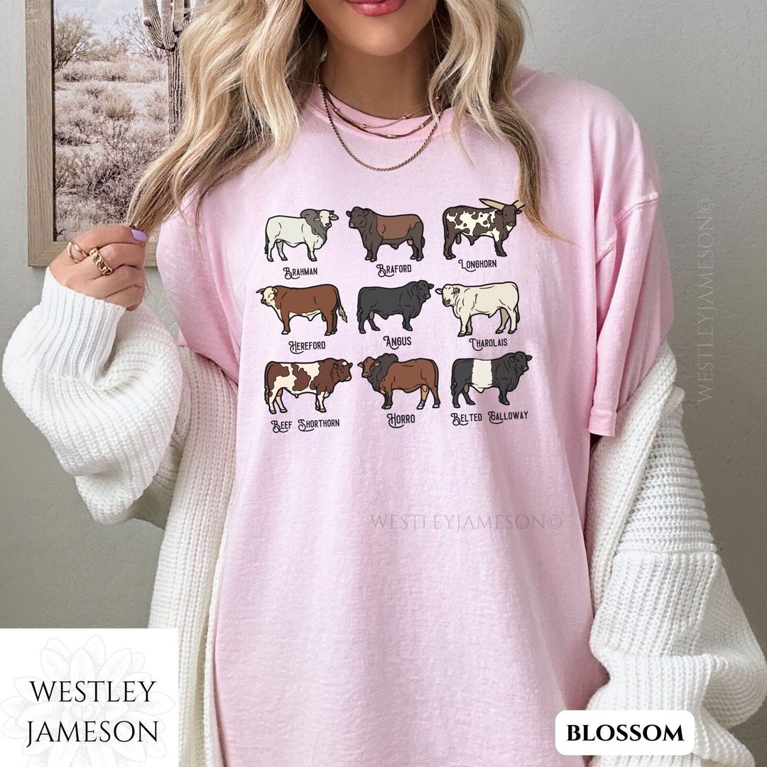 Comfort Colors Western Cattle Tshirt Western Farm Life - Etsy