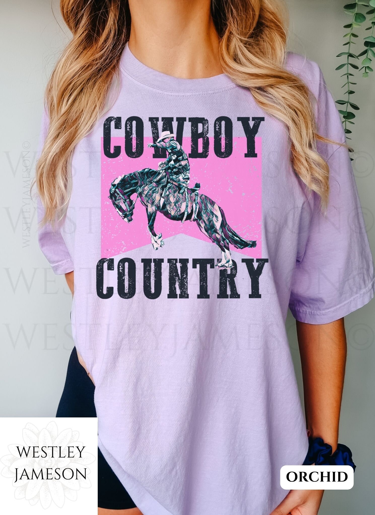 Western Cowboy Country, Pink Rodeo Shirt, Vintage Inspired Tee Shirt ...