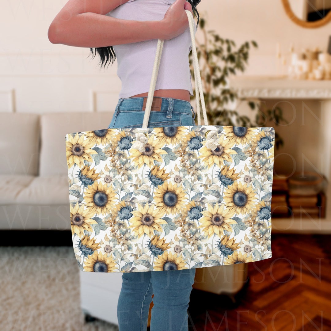 Sunflower Tote Bag, Cottagecore, Floral Tote Bag, Gift for Flower Lover ...