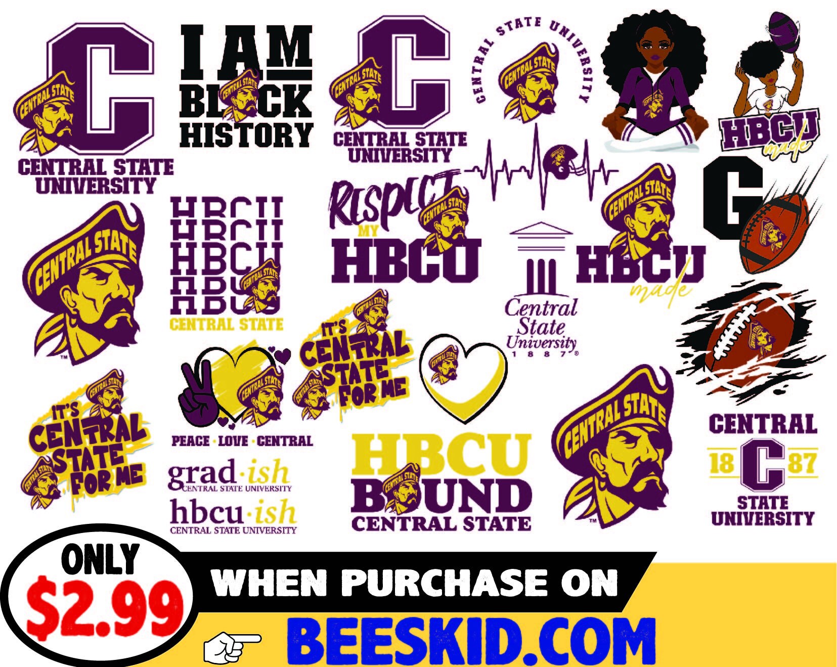 Central State University Svg Hbcu Svg Collections Hbcu Svg - Etsy