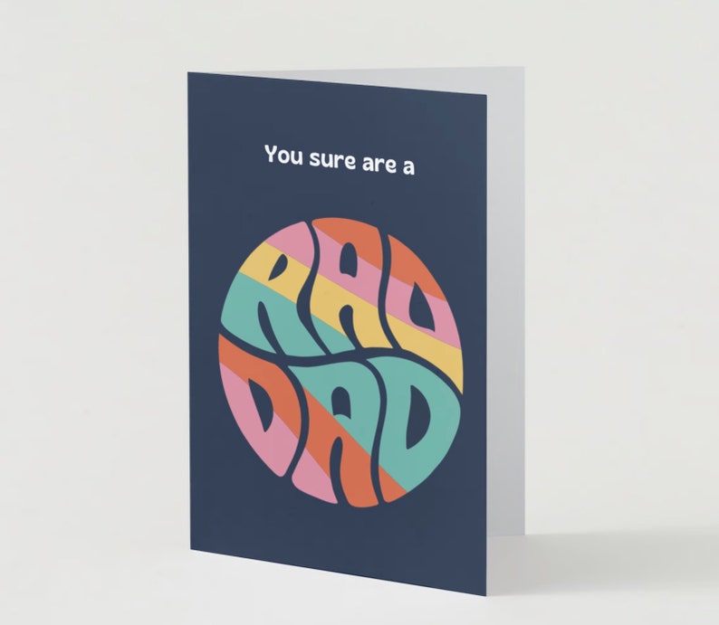 Happy Fathers Day Card | Father's Day | Rad Dad Card | Father's Day ...