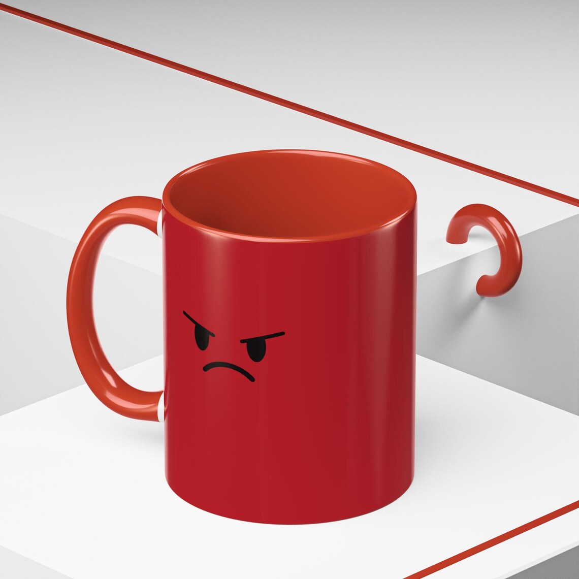 Funny Angry Emoji Coffee Mug: Sarcastic Office Gift - Etsy